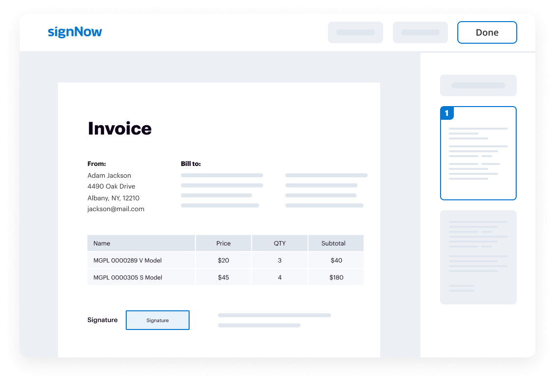 Electronic signature - Custom eSignature workflows | signNow
