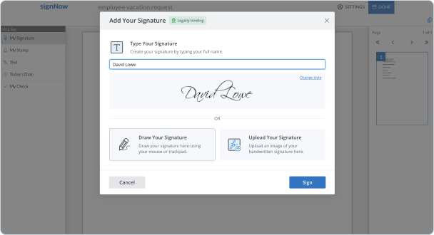 signNow Integration for Microsoft Outlook