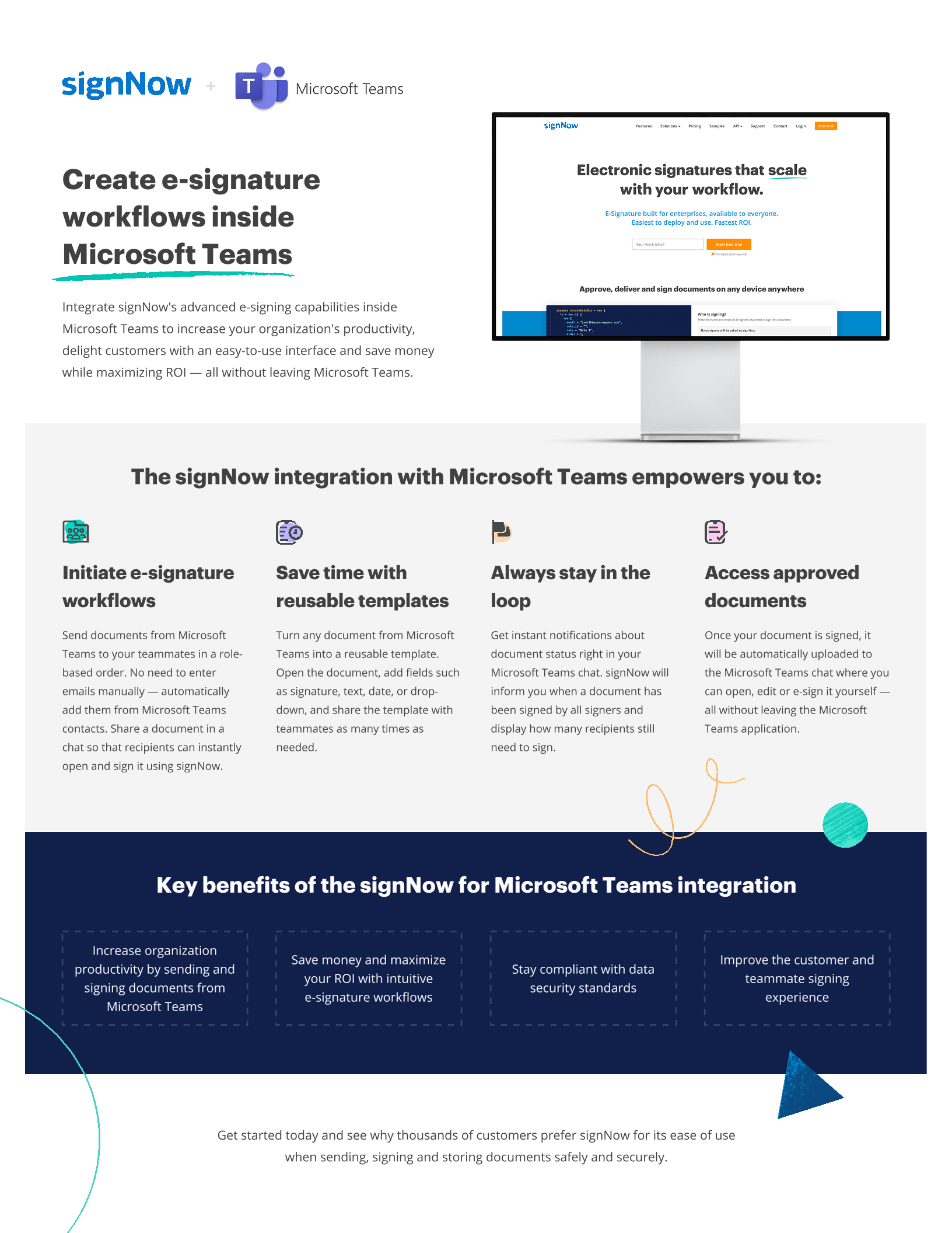 Microsoft Teams electronic signature | signNow