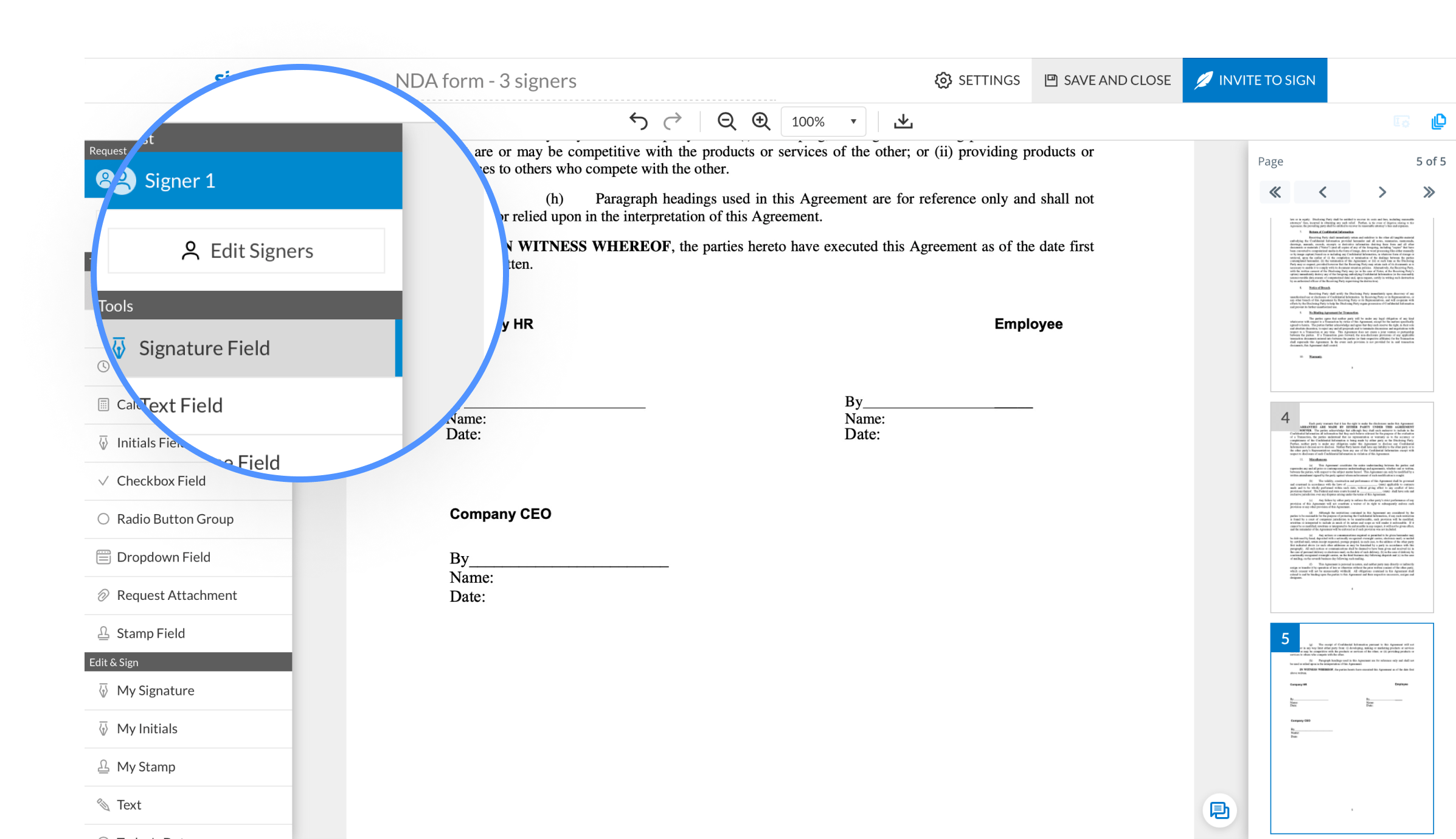 Add Multiple Signers | airSlate SignNow